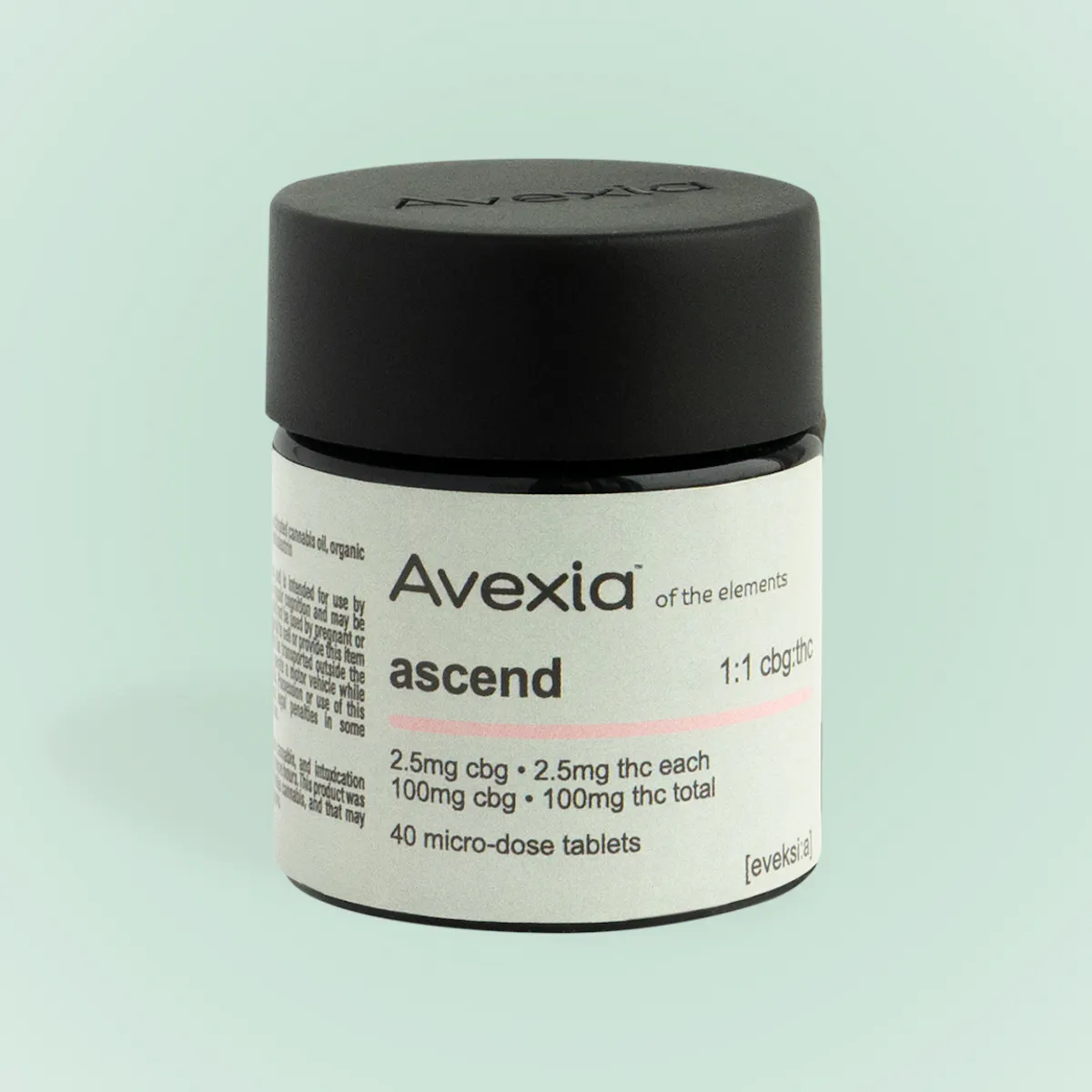 Tablet Ascend 1:1 CBG:THC Tablets [40pk] 100mg .1g Edibles | Avexia