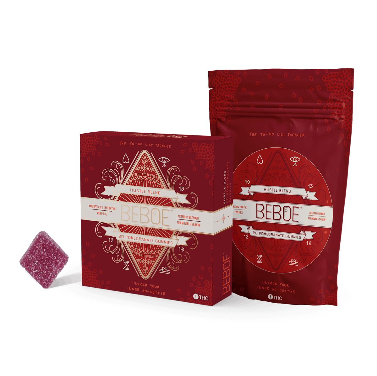 Beboe l Sweet Dreams Raspberry Plum 5:1 [THC:CBN] Gummies 20pk l 100mg ...