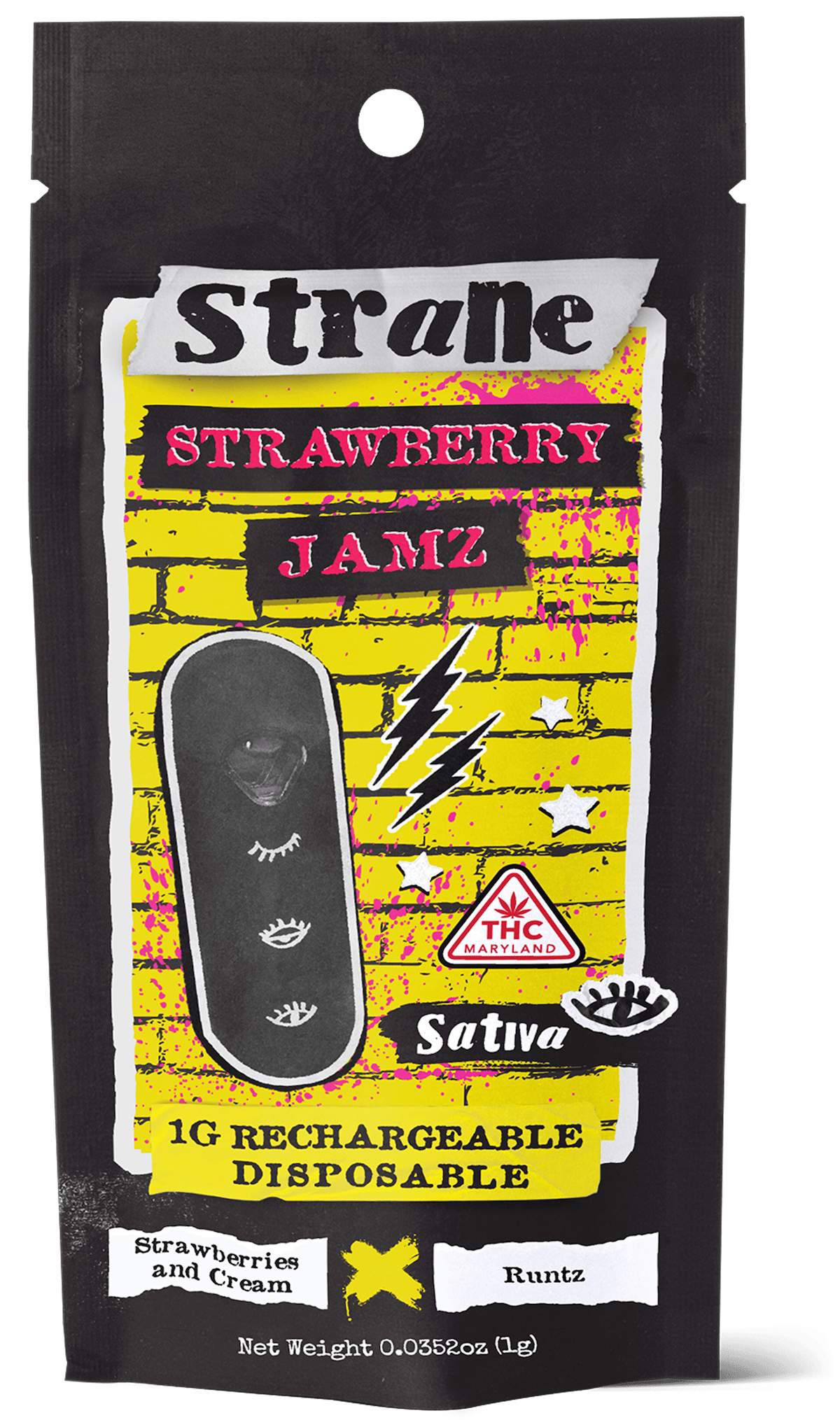 Shop Strane Strawberry Jamz Distillate Vape Cartridge in Hagerstown ...