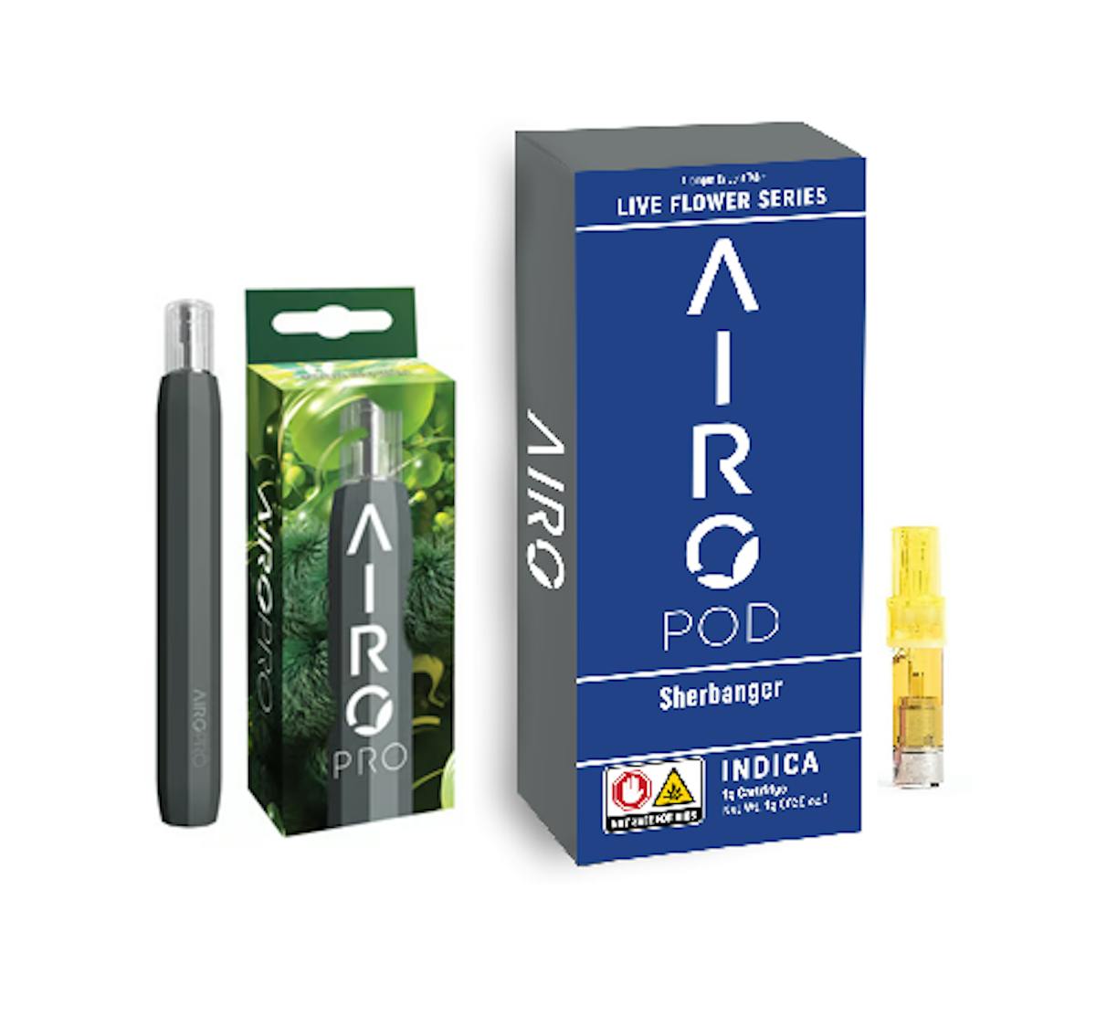 Airo Brands | Sherbanger | Live Flower Series AiroPod Cartridge 1g W ...