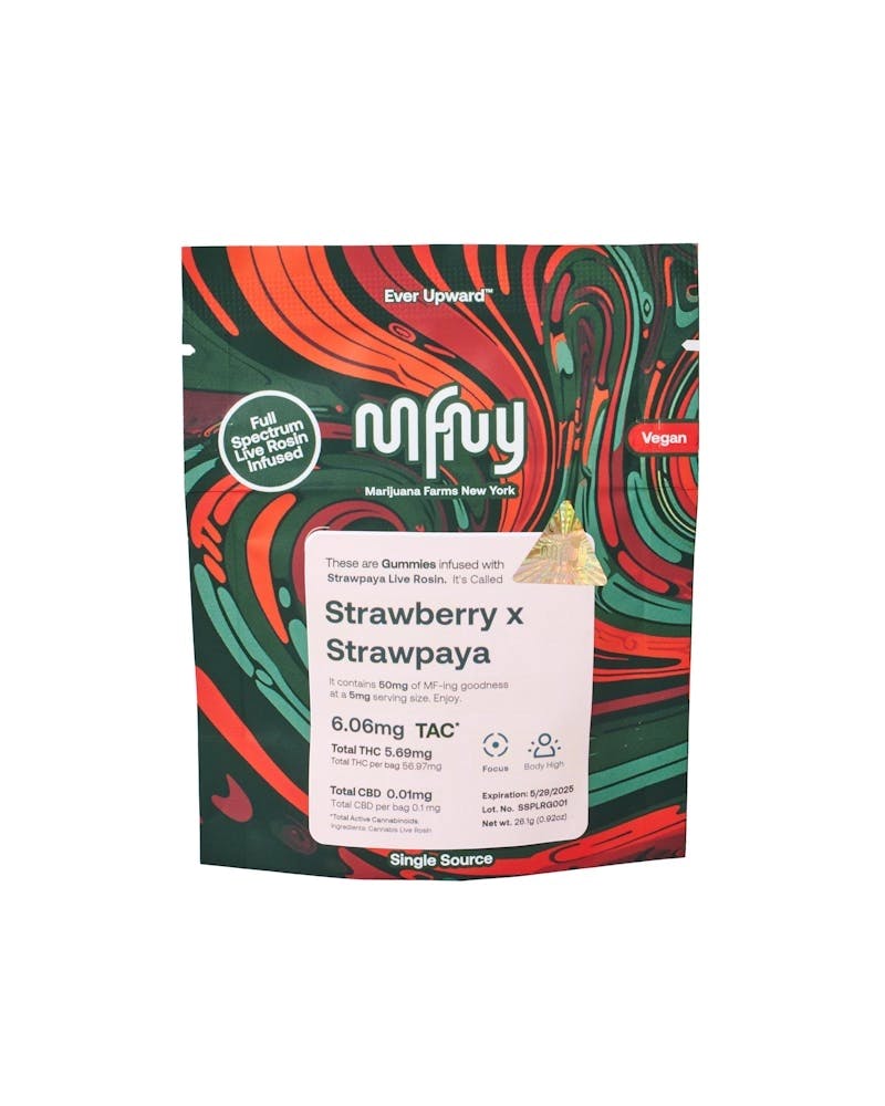 MFNY – Strawberry x Strawpaya Gummies 5mg 0.005g Edibles | MFNY