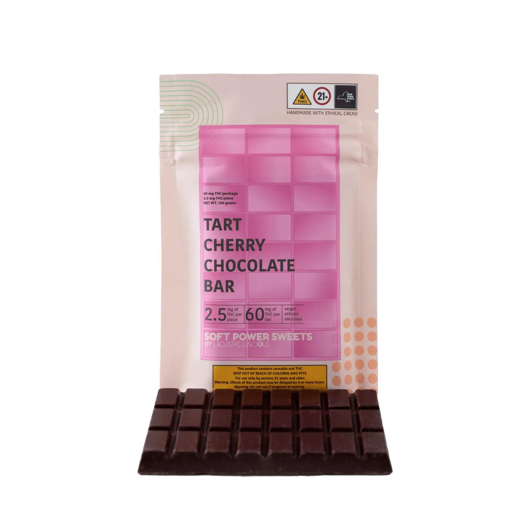 Tart Cherry | Chocolate Bar | THC: 60mg by Soft Power Sweets | Buy ...