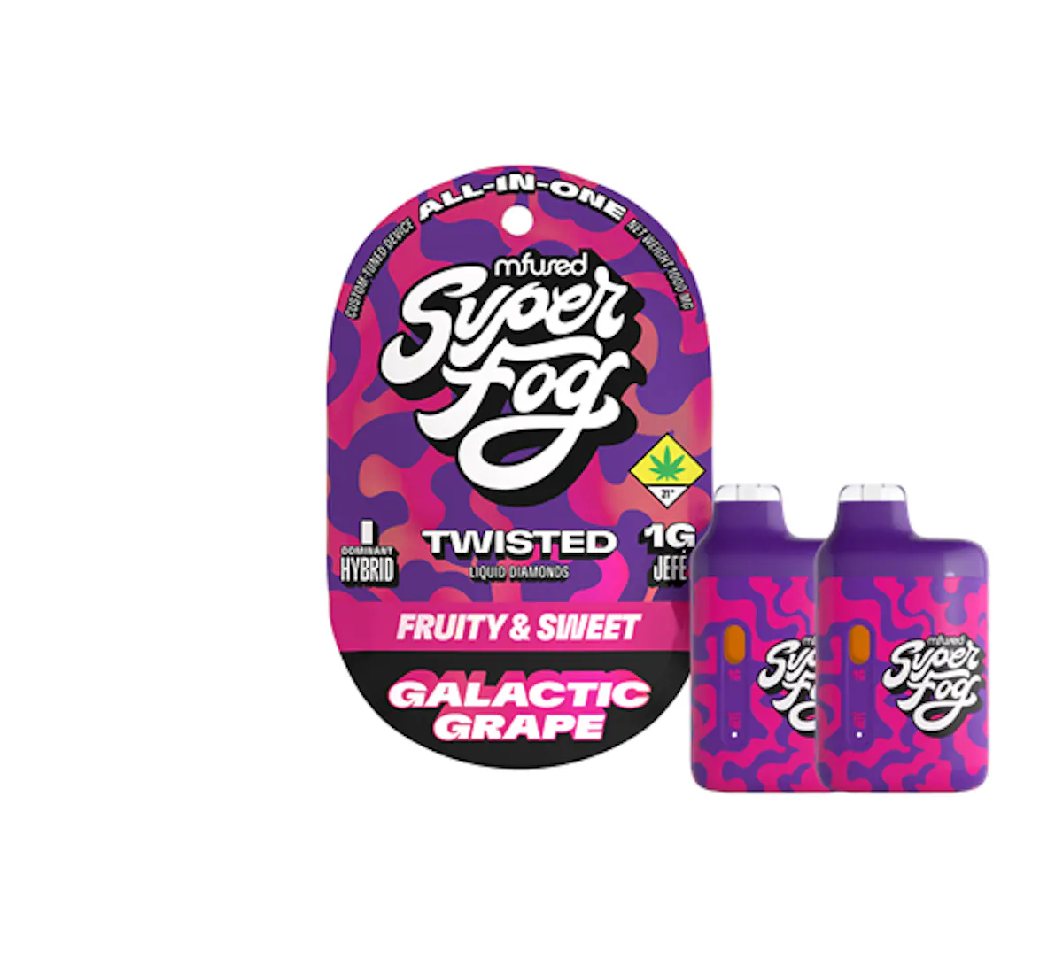 MFused Super Fog Fire Jefe | Galactic Grape | Liquid Diamonds All-In ...
