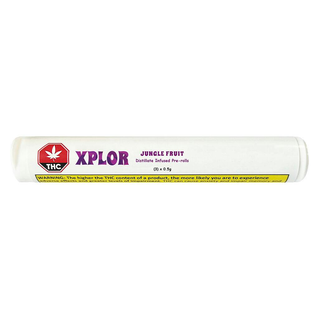 XPLOR - Jungle Fruit Distillate Infused Pre-Roll - 3x0.5g