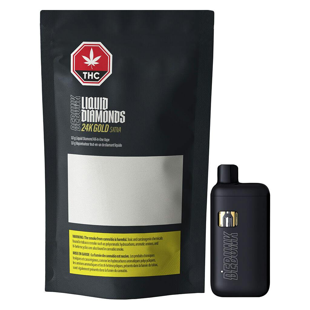 Debunk - 24k Gold Liquid Diamonds AIO Vape | Sessions Cannabis
