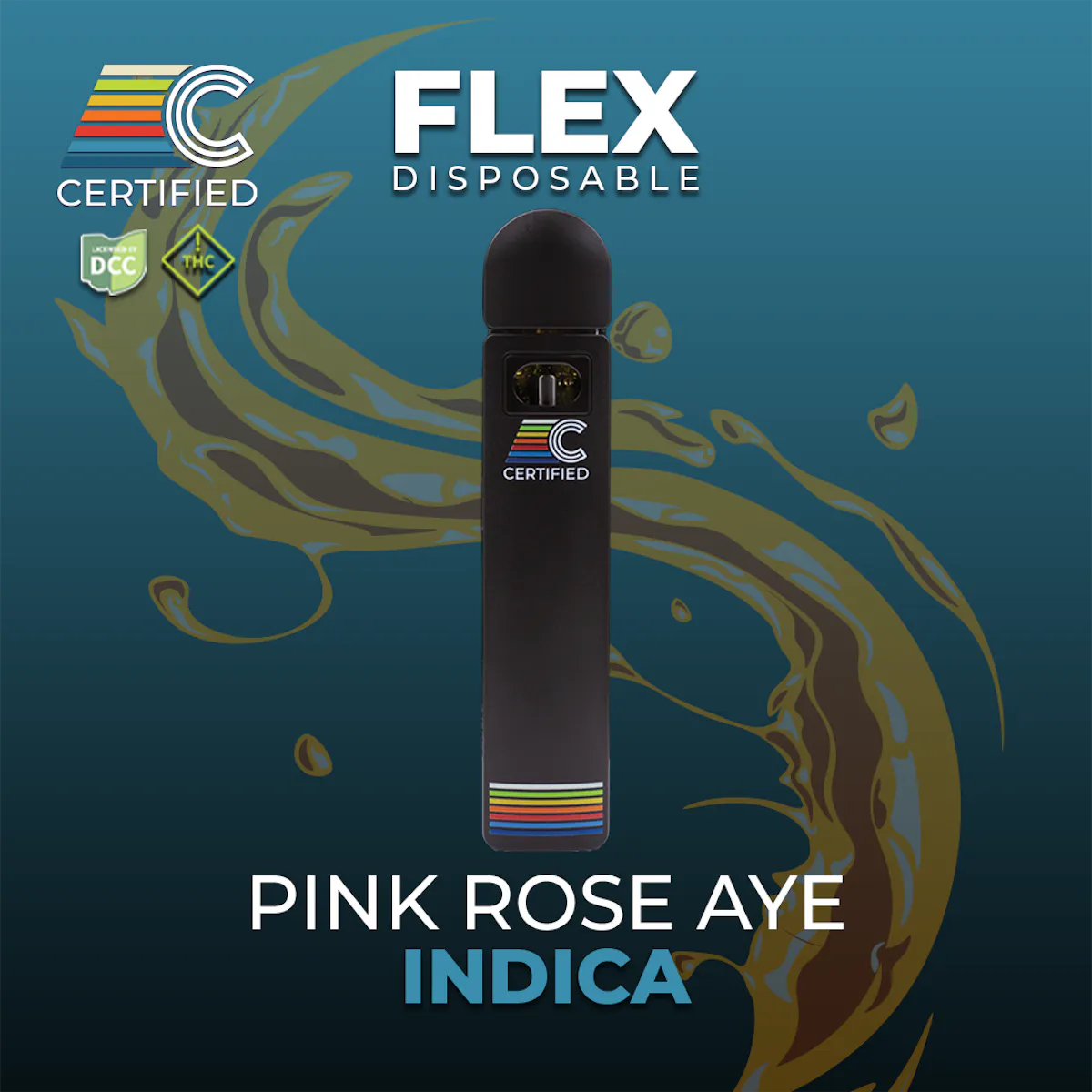 Pink Rose Aye Flex Disposable Vape 1g Vaporizers | CERTIFIED