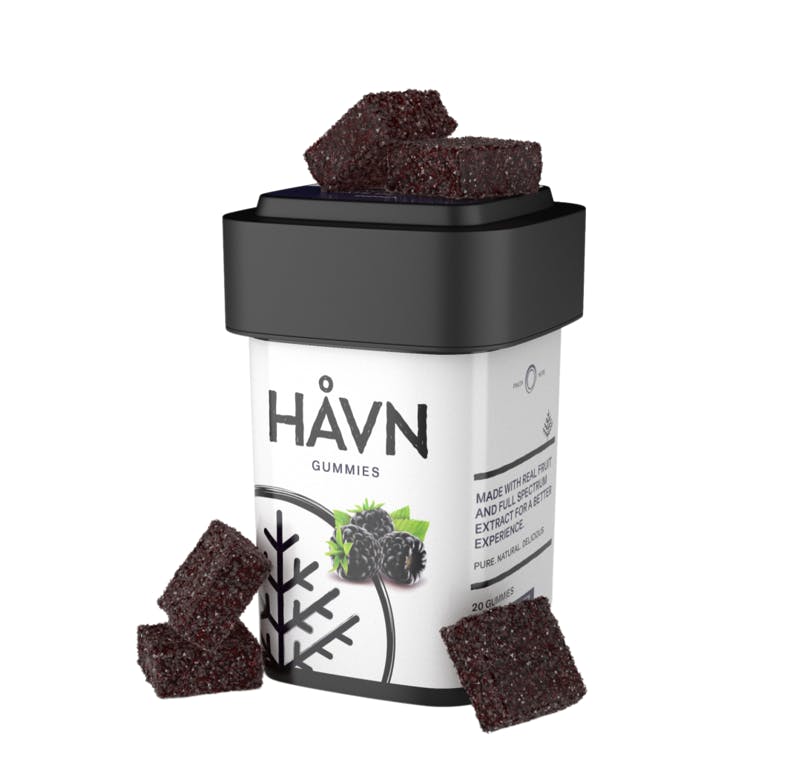 HAVN – Ratio Gummies 20 Pack – Blackberry 2:1 THC:CBN .1g Edibles | HAVN