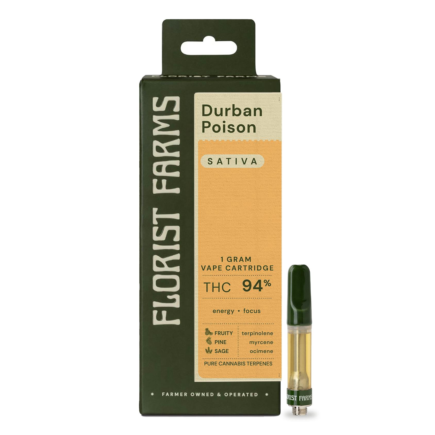 Florist Farms Durban Poison Cartridge Cannabis for Sale NYC - The ...