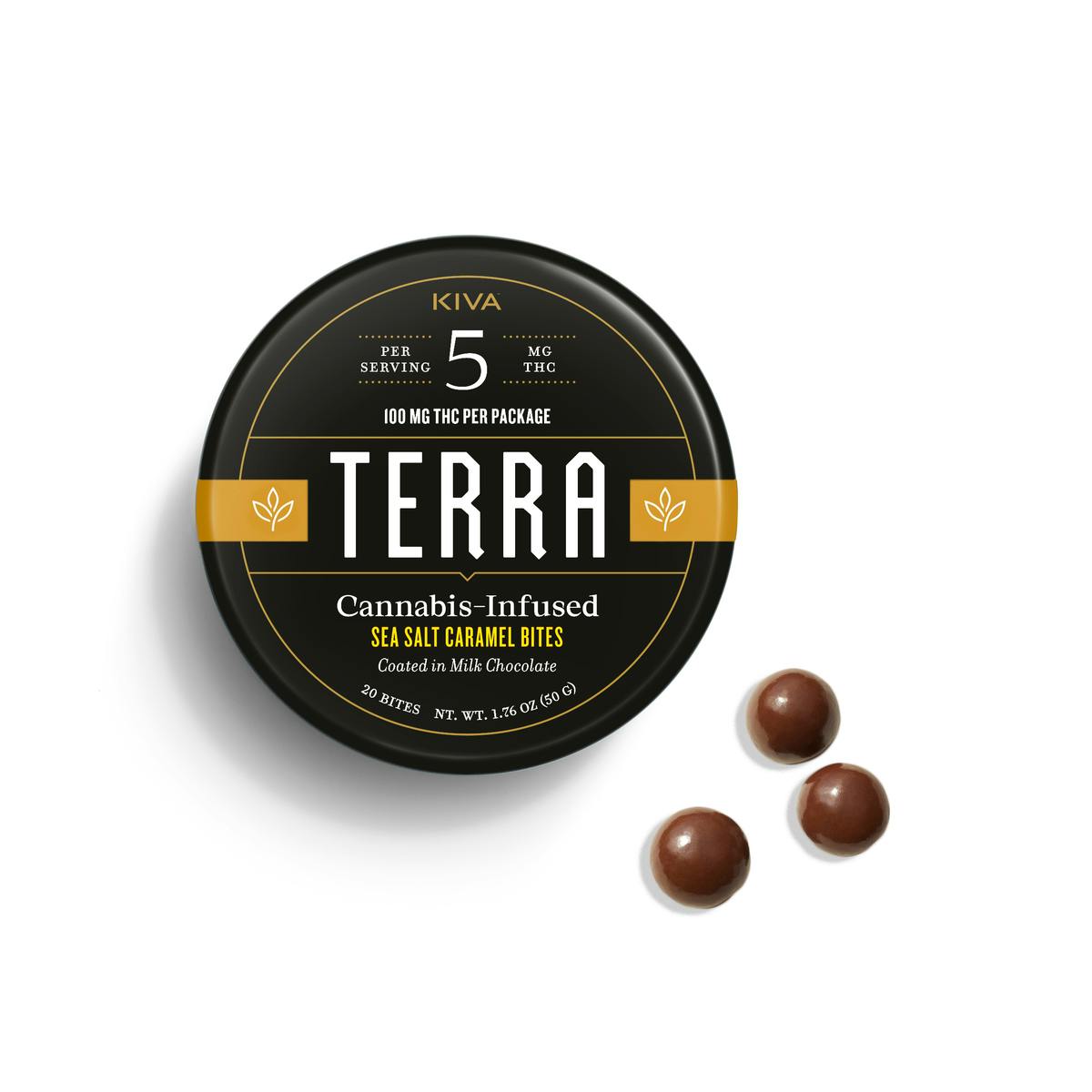 Terra Milk Chocolate Sea Salt Caramel Bites [20pk] - Doobie