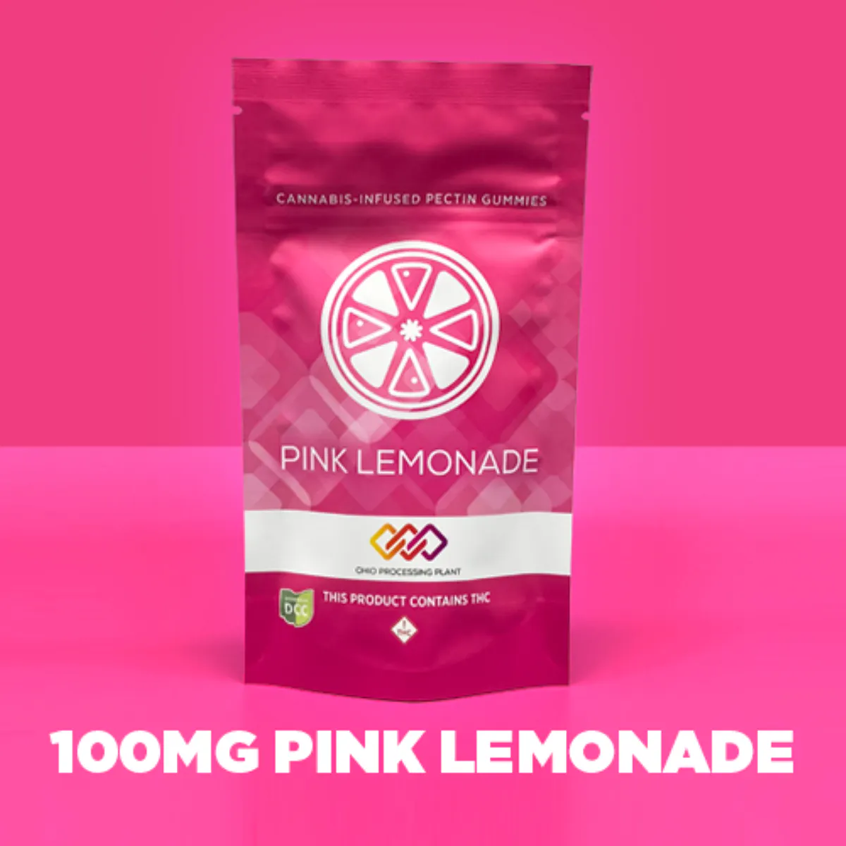 Pink Lemonade Gummies 100mg | 10pk 10pk Edibles | Ohio Processing Plant