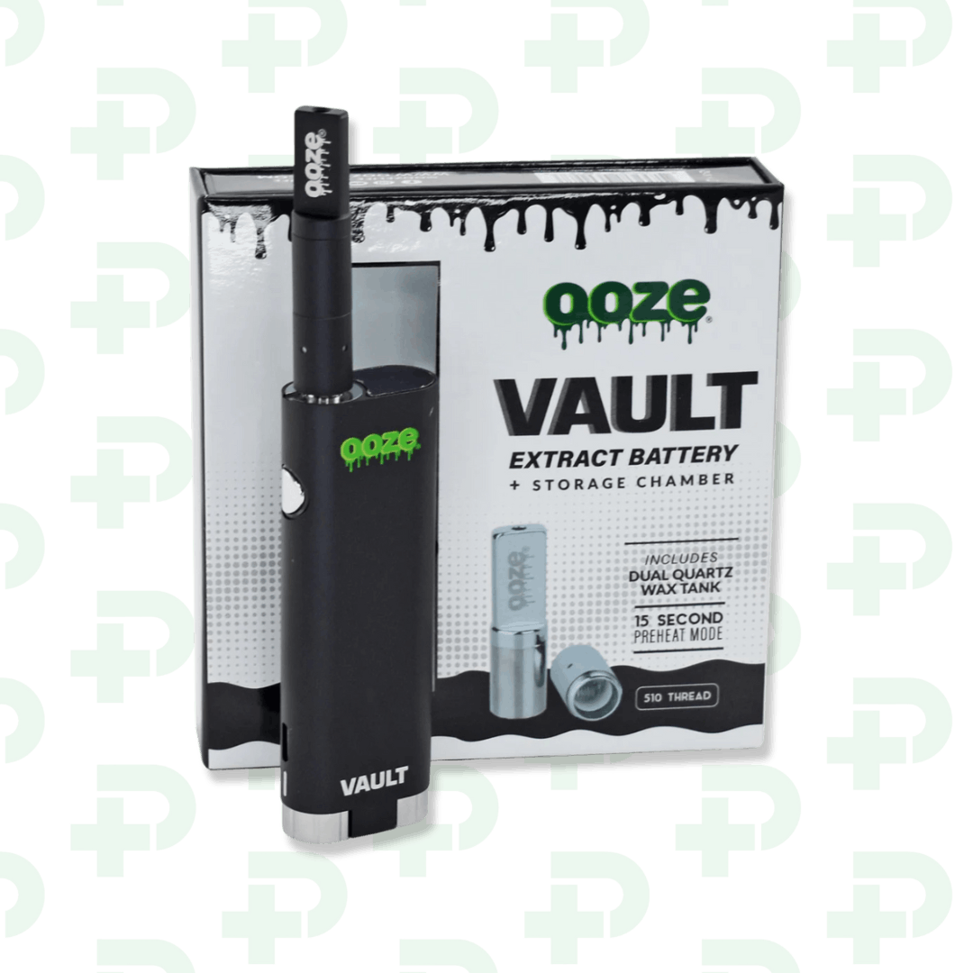 Ooze Vault Extract Battery with Storage Chamber - Panther Black