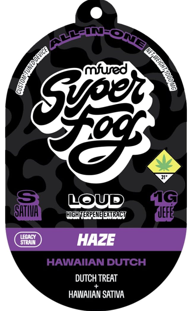The Flowery NY | SUPER FOG Hawaiian Dutch 1g Disposable Vape