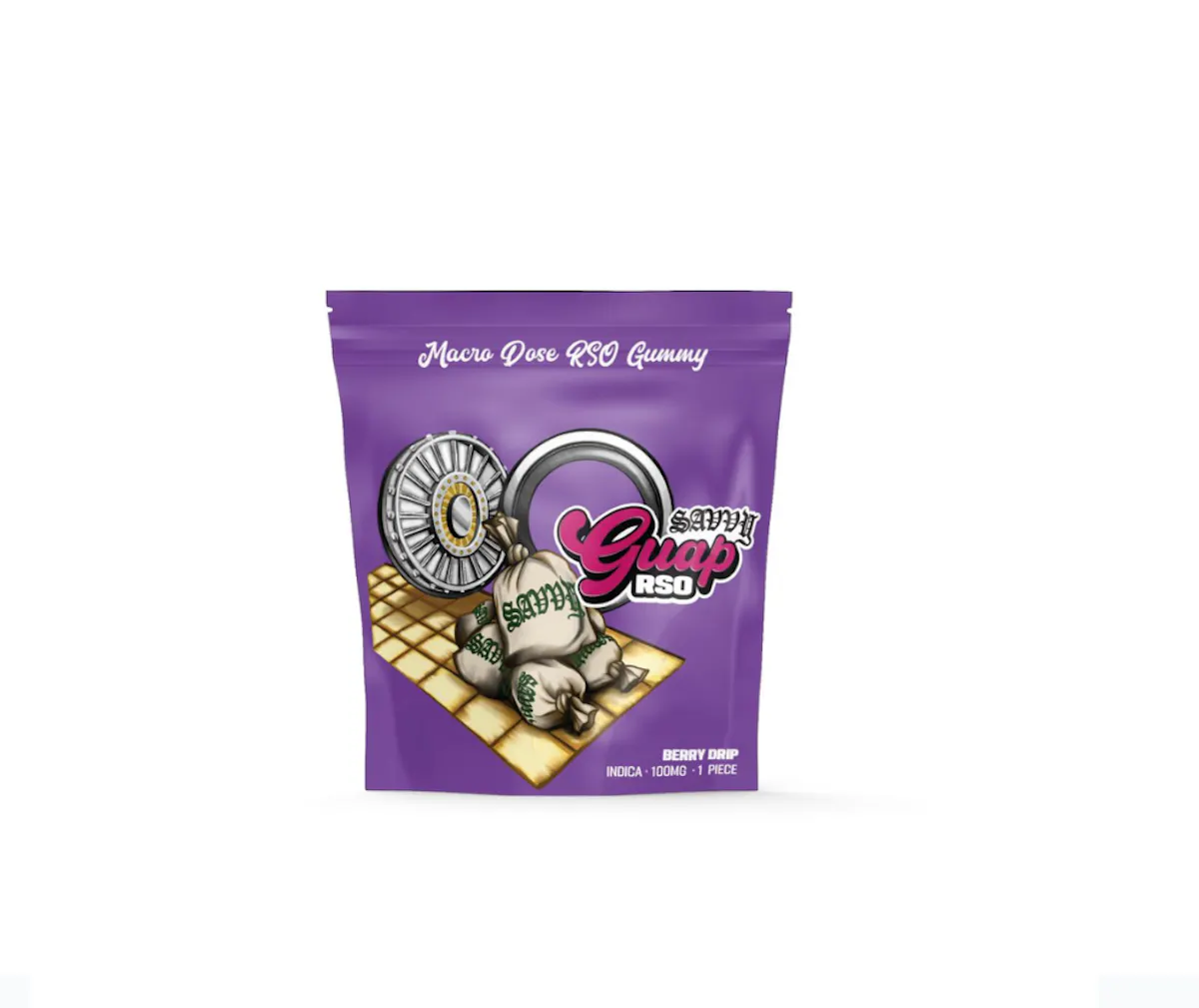 Berry Drip RSO Guap Gummy 100mg 1pc .1g Edibles | (the) Essence