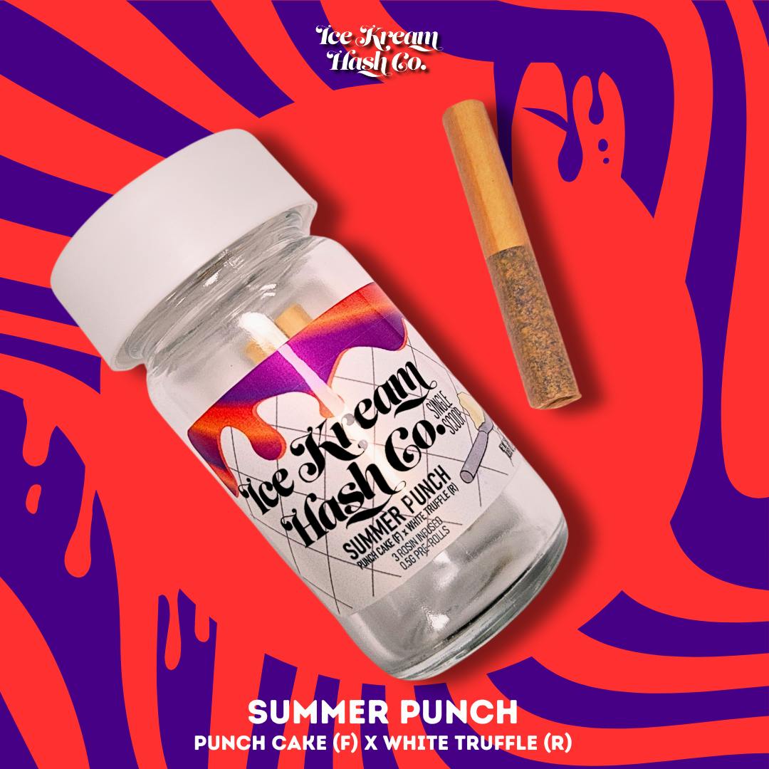 Ice Kream Hash Co. | Summer Punch Single Scoop Rosin Infused Pre-Roll ...