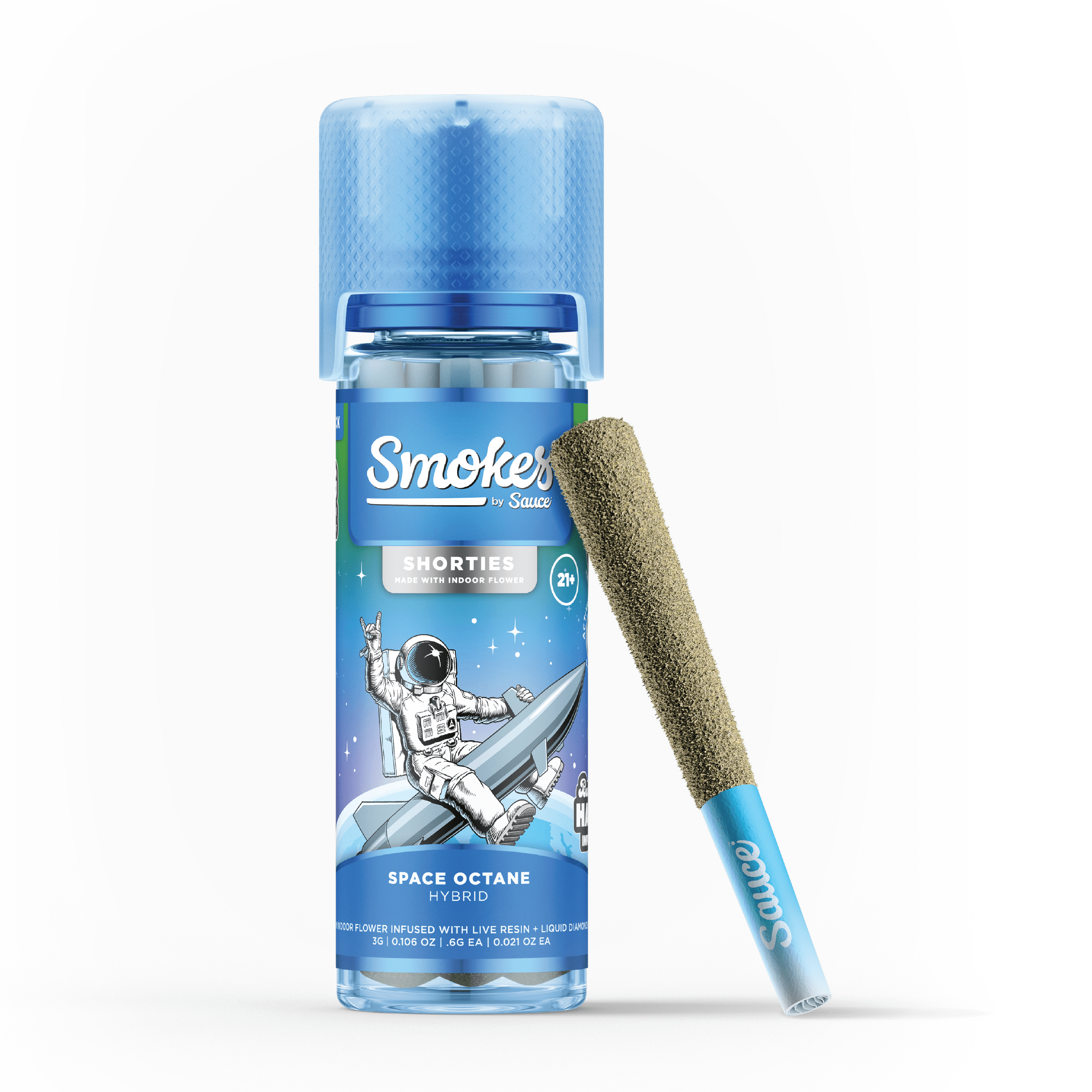 New Standard | Smokes By Sauce | Space Octane Infused Pre-Roll 5pk | 3g