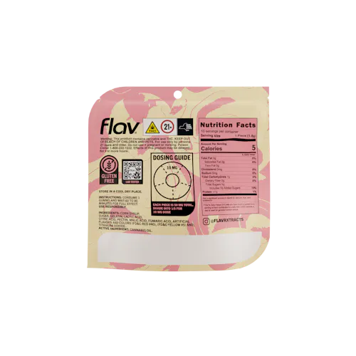 Flav - Peach Mega Rings - 100mg | NugHub Staten Island