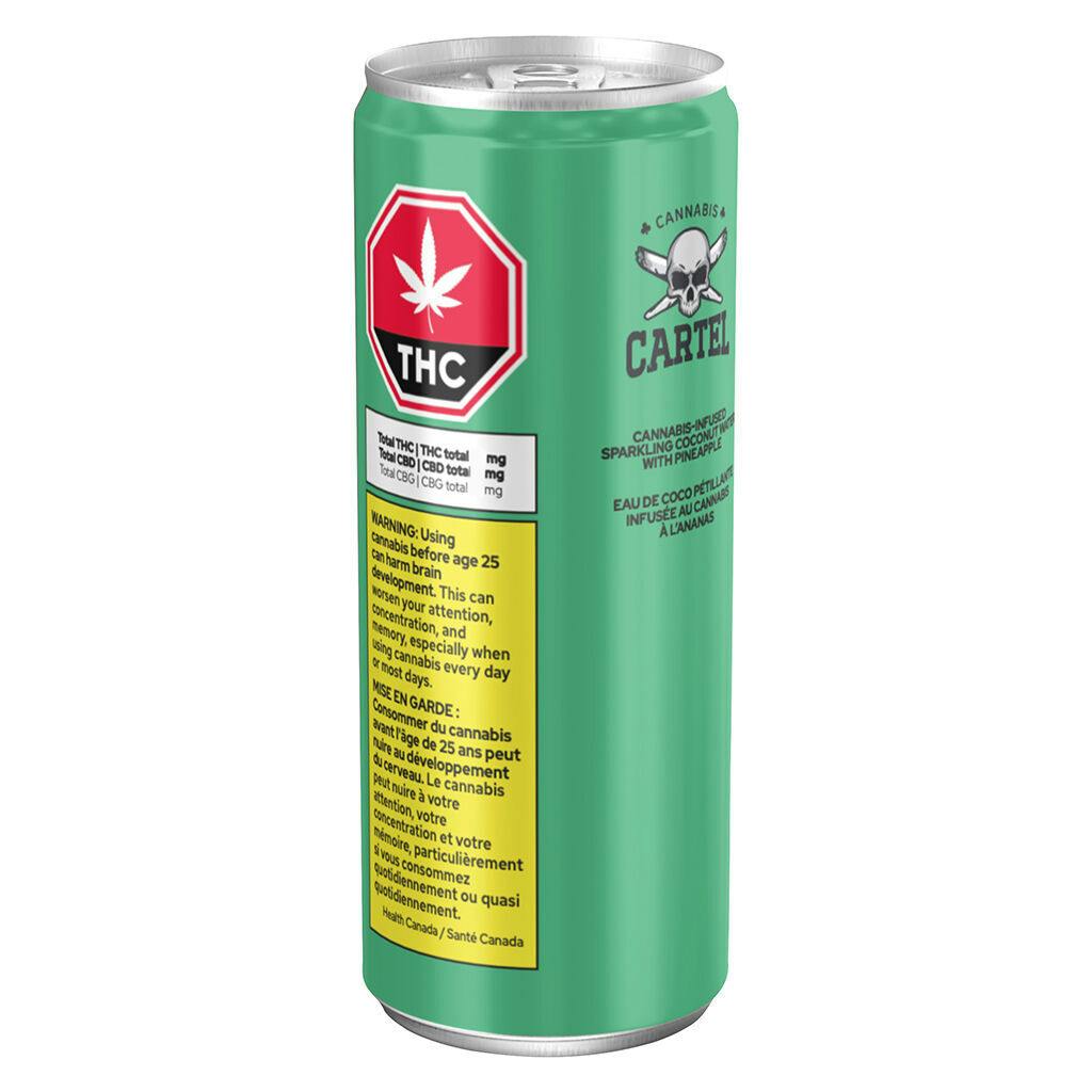 Cannabis Cartel - Sparkling Coconut Water with Pineapple - 355ml ...