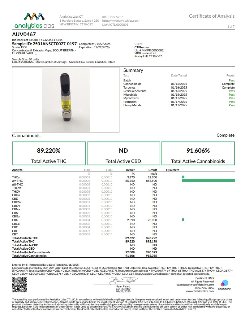 Scout Breath - CTP Pure Vape T446 I 25522 | Curaleaf