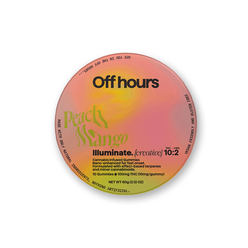 Off Hours Peach Mango | Illuminate | 100mg - Culture House NYC ...