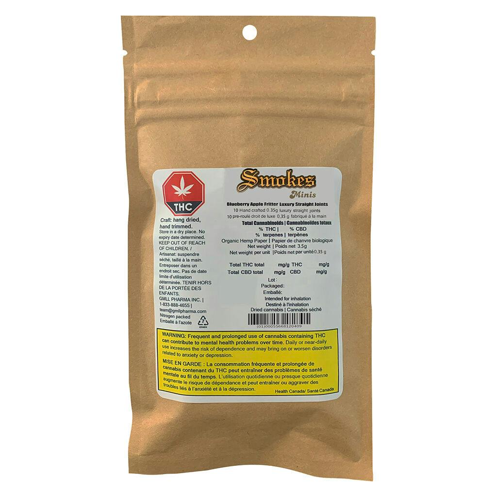 Smokes Minis - Blueberry Apple Fritter - Luxury Straight Joints - 10x0 ...