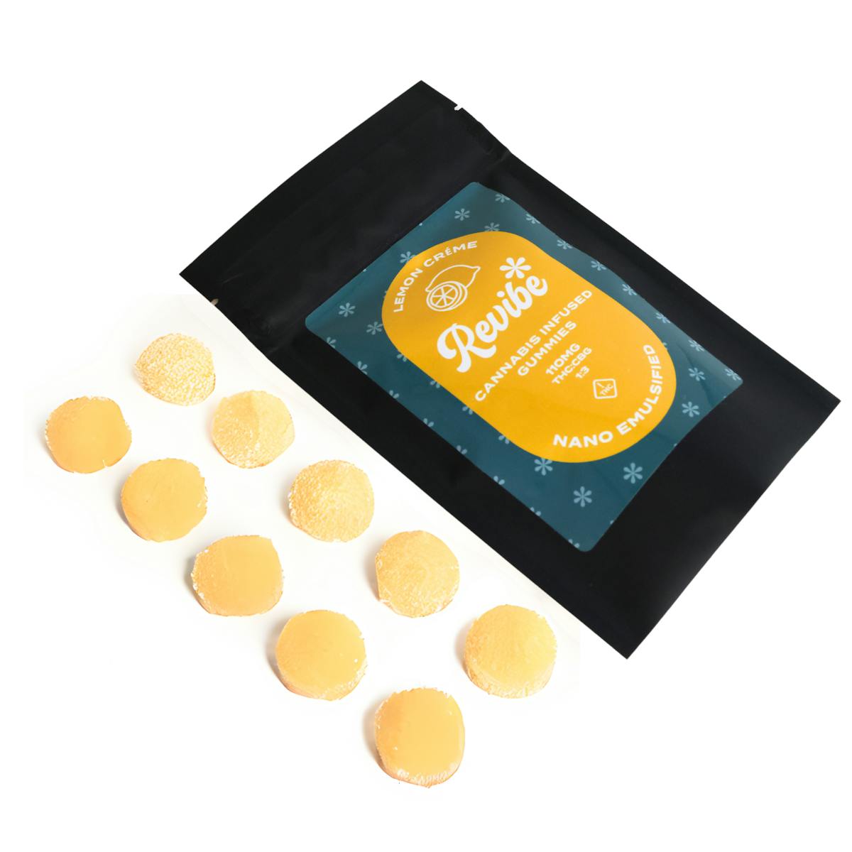 1:3 CBG Nano Lemon Creme 110mg | 11pk 0.11g Edibles | Revibe