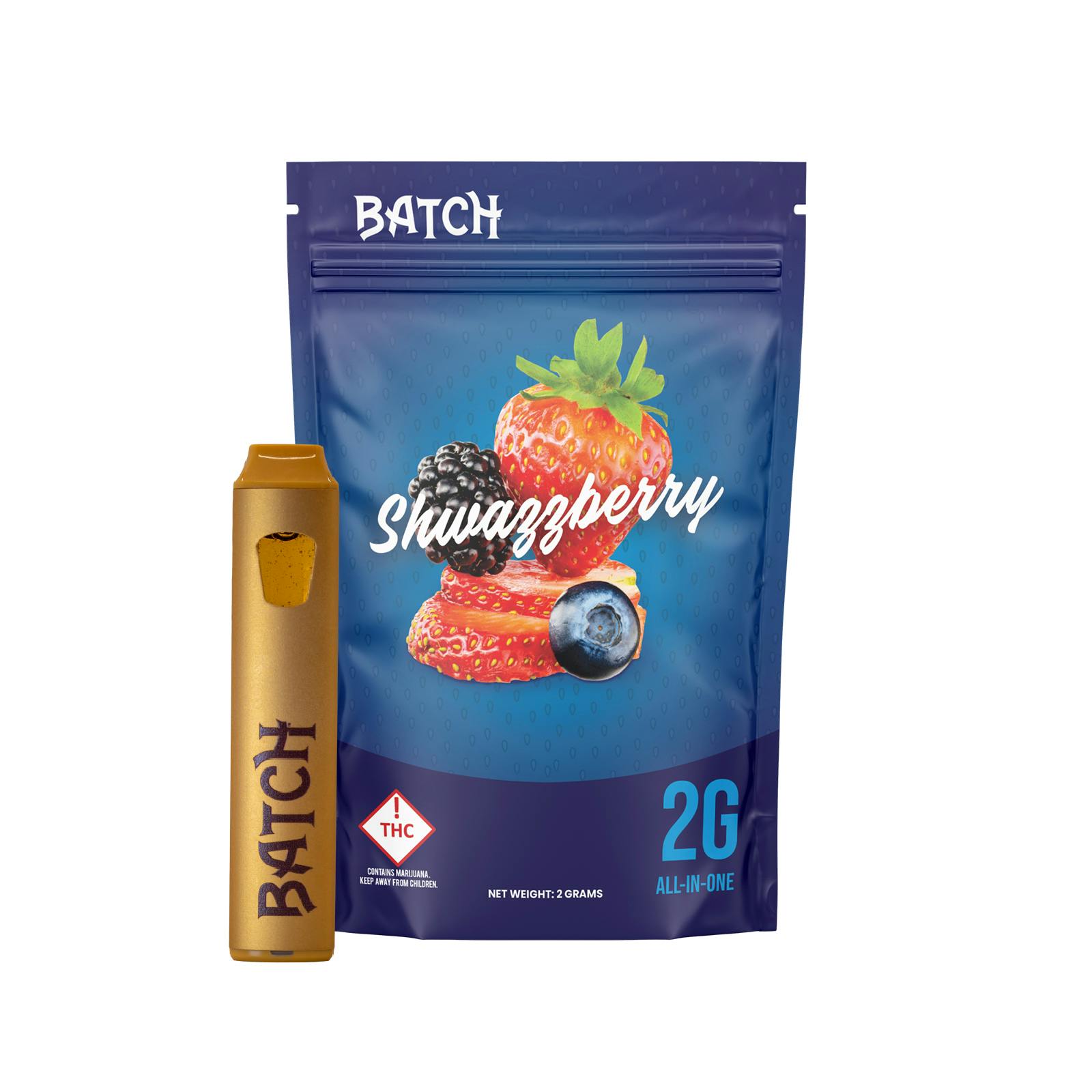 Batch | AIO | Flavors Shwazzberry | 2 g 2g Vaporizers | BATCH