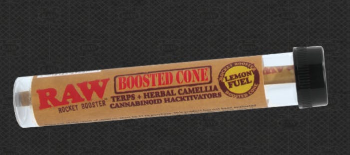 Raw Rocket Booster Cone Lemon Fuel Terps | Electric City Cannabis Co.