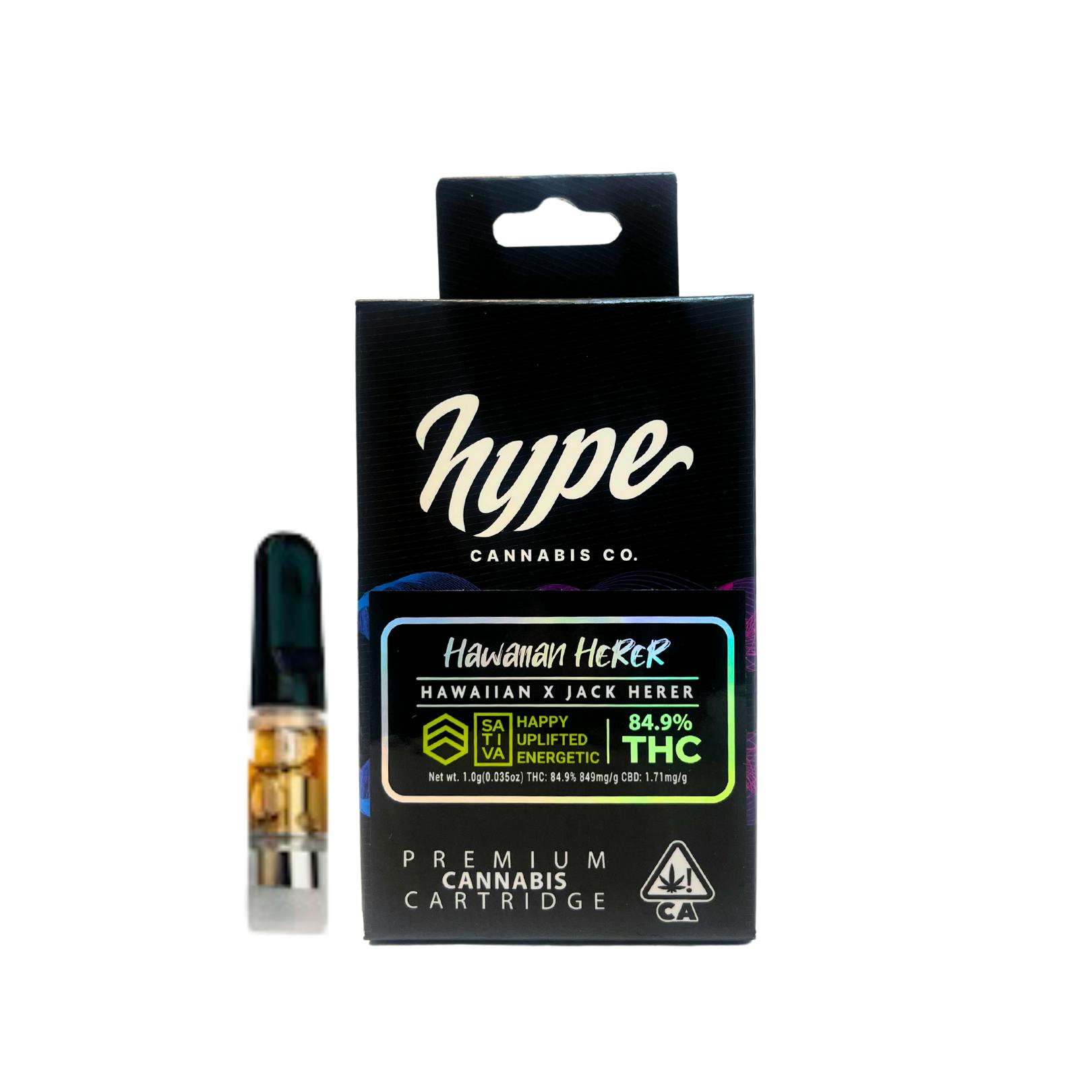 Hype Cannabis Co. HAWAIIAN HERER DISTILLATE CARTRIDGE - Vibe By California