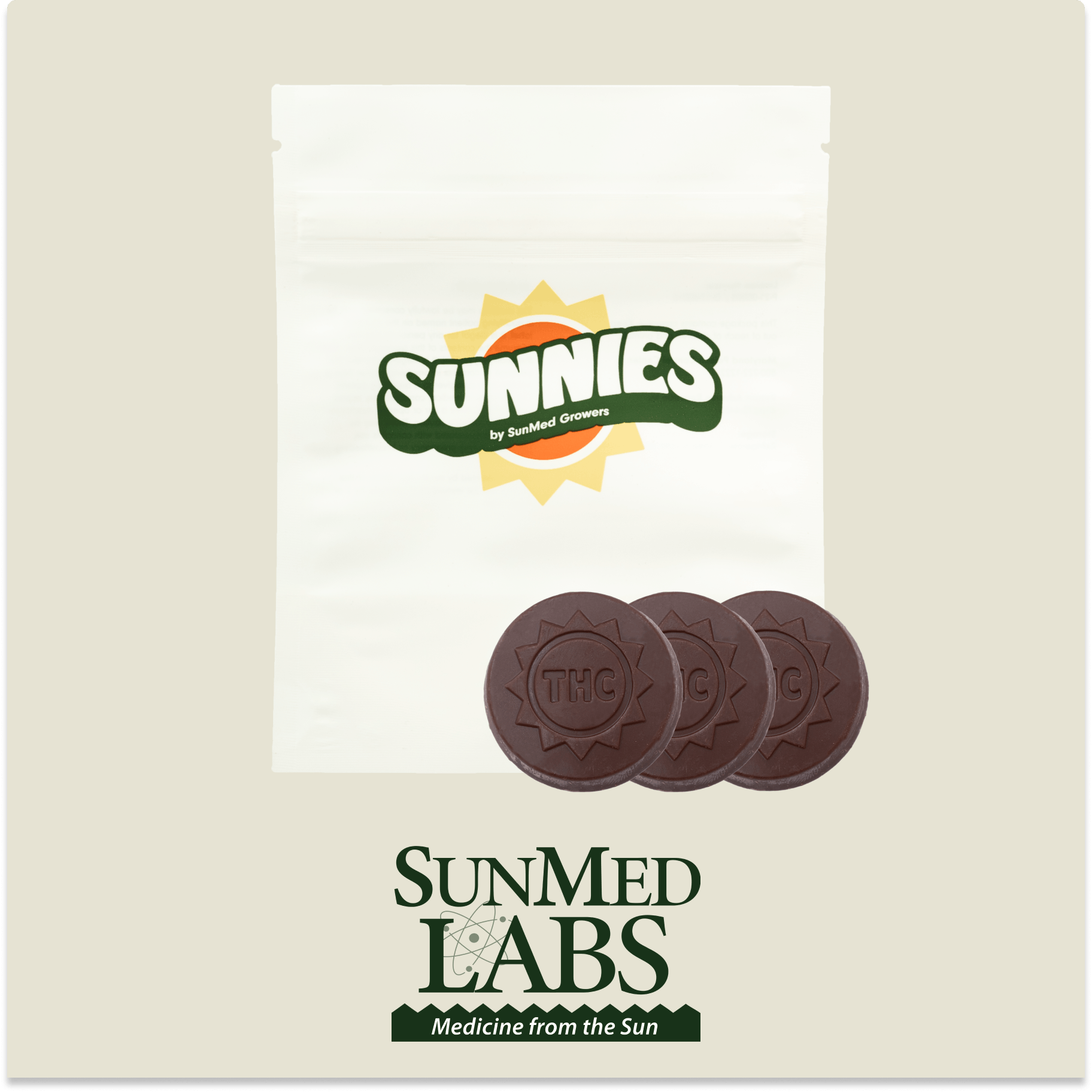 Sunnies Milk Chocolate 10-Pk 100mg