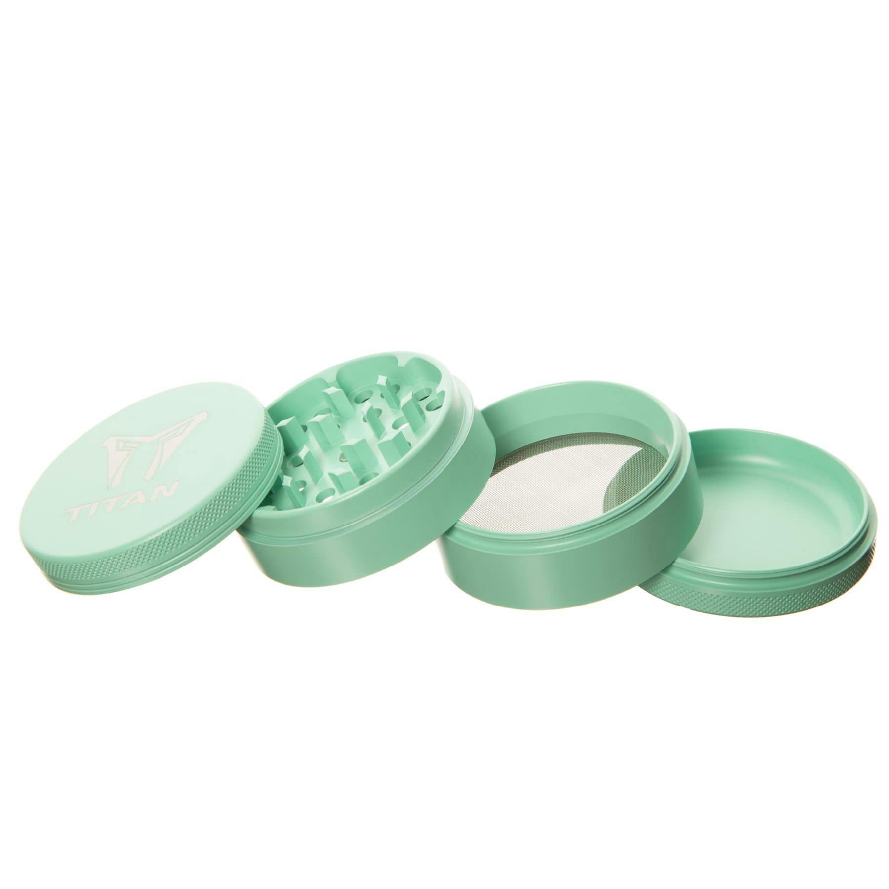 TITAN - Grinder - 4pc - 62mm - Mint Green | Sessions Cannabis