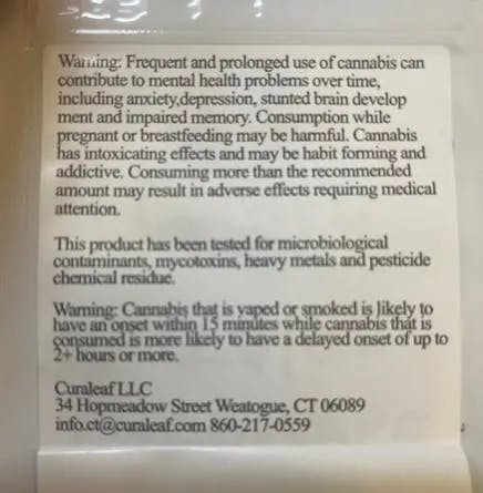 Curaleaf Whole Flower SC (S) 00617 | Curaleaf