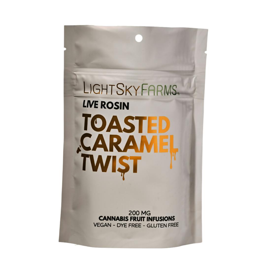 Toasted Caramel Twist - Live Rosin Gummies - 200mg | Edibles | 31 Cannabis