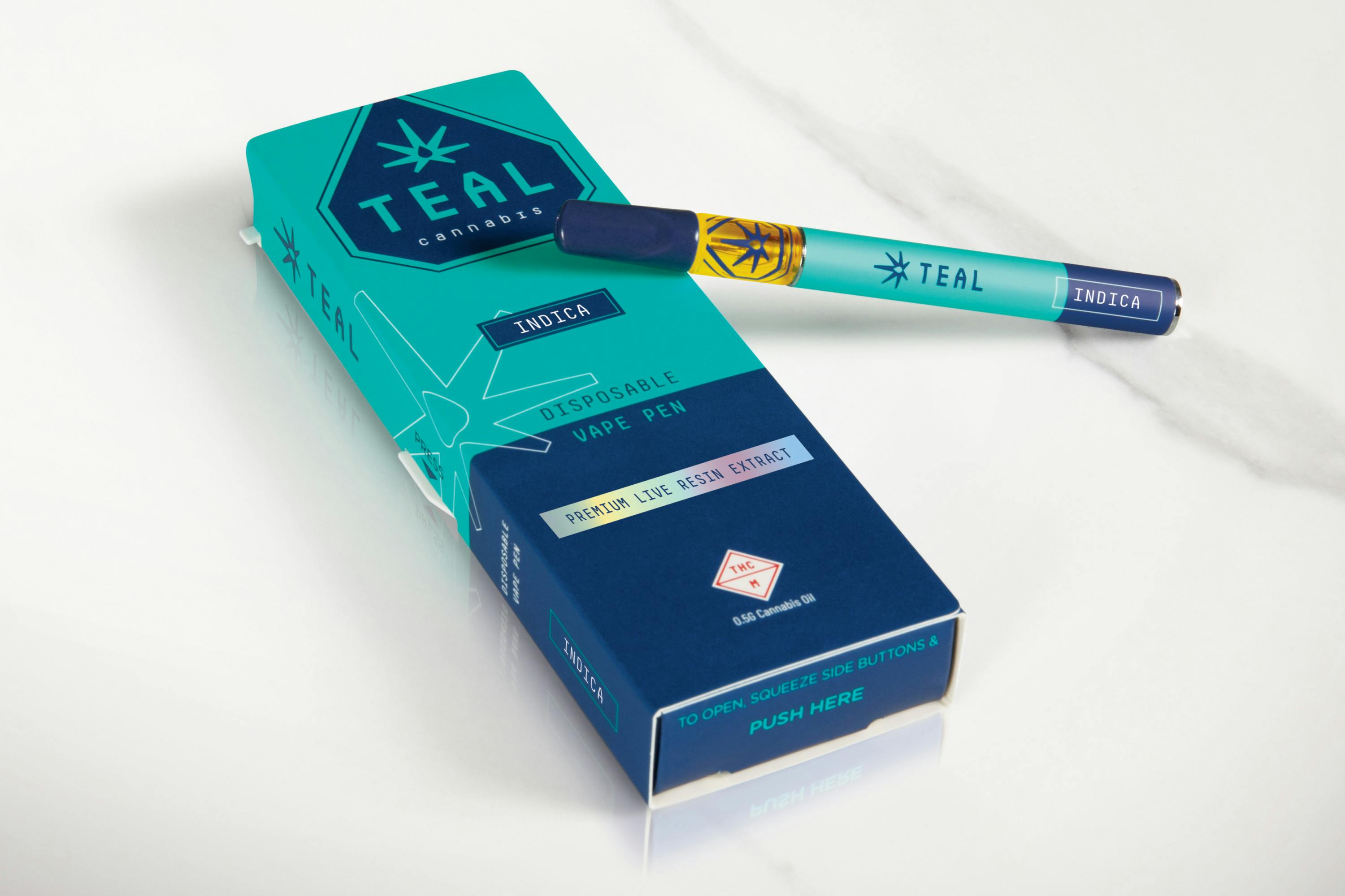 Teal Cannabis Slurricane 0.5g Disposable Cart | Teal - fresh.green ...