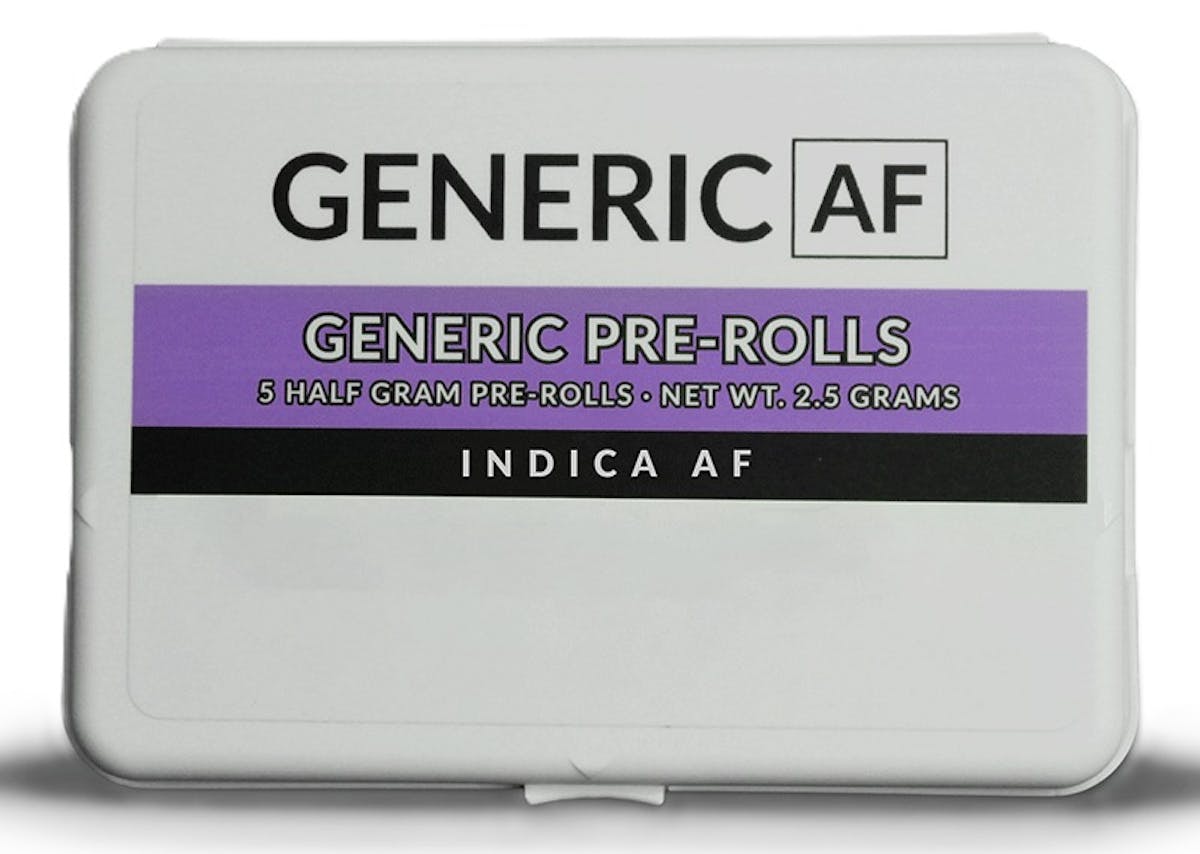 Generic AF | Generic Indica | Pre-Rolls 5×0.5g 2.5g Pre-rolls | Generic ...