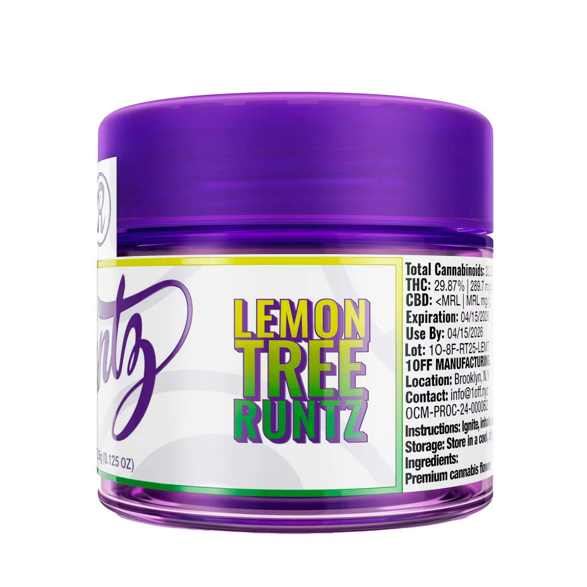 Lemon Tree Runtz | 3.5g Flower 1/8oz Flower | Runtz NY