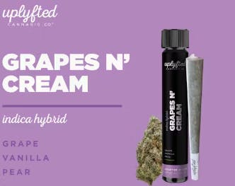 Grapes N' Cream | Uplyfted Cannabis Co. | Pre Rolls | Bloom City