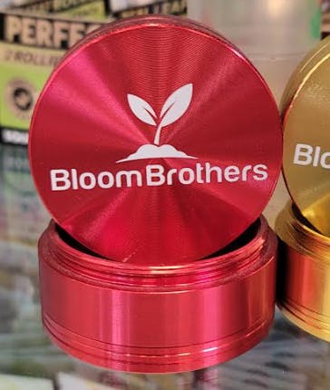2.5" 4 Piece Cali Crusher x Bloom Brothers Grinder - Red | Bloom Brothers