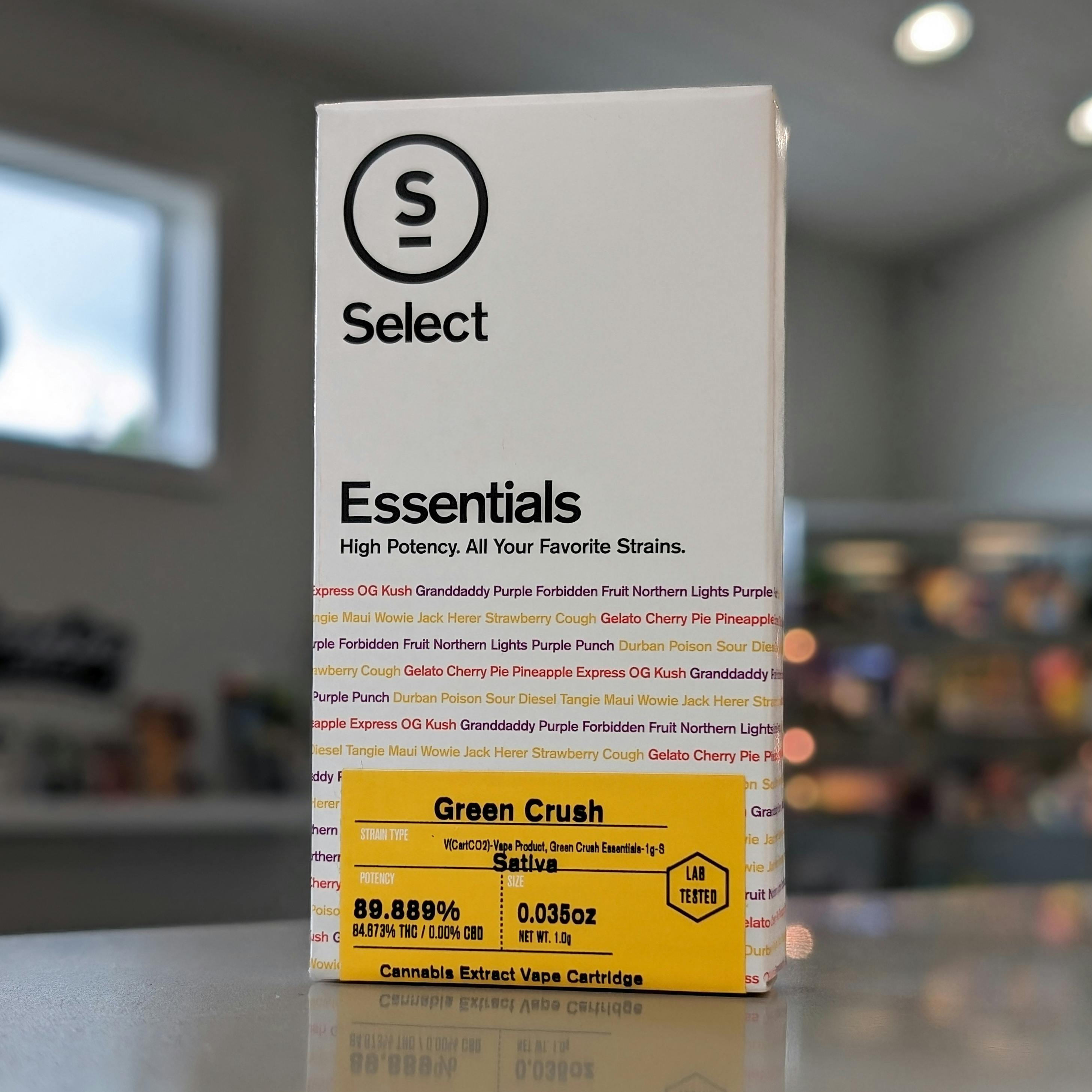 Green Crush (S) - 1g Essentials Vape Cart - Select | Bloom Brothers