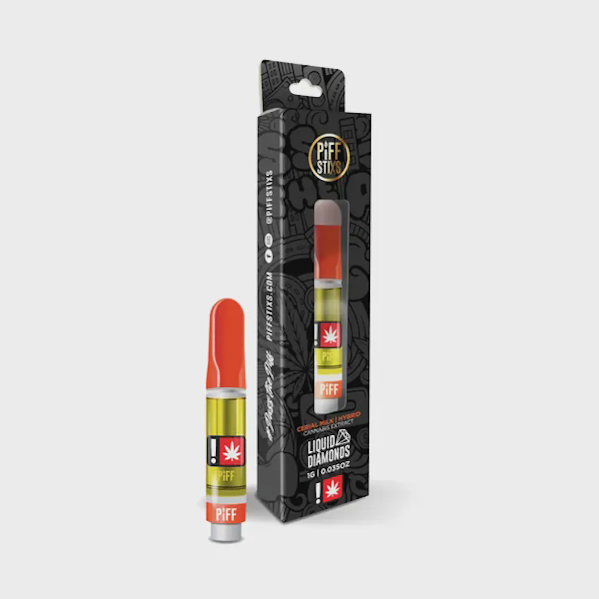 Piff Stixs 1g TRAP CHERRY Liquid Diamonds Vape Cartridge 1g Vaporizers ...