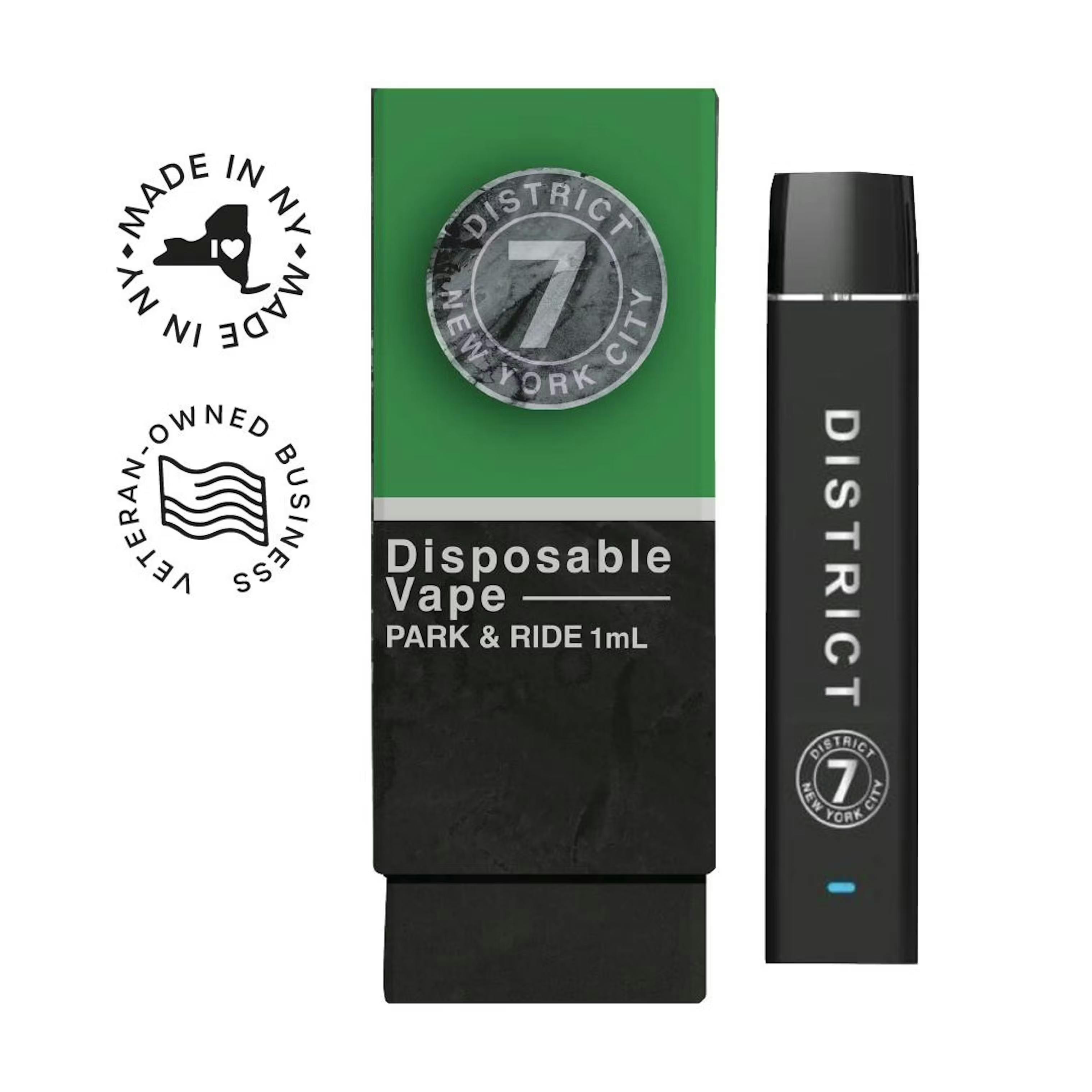 District 7 | Strawnana Disposable Vape | 716 Cannabis LLC.