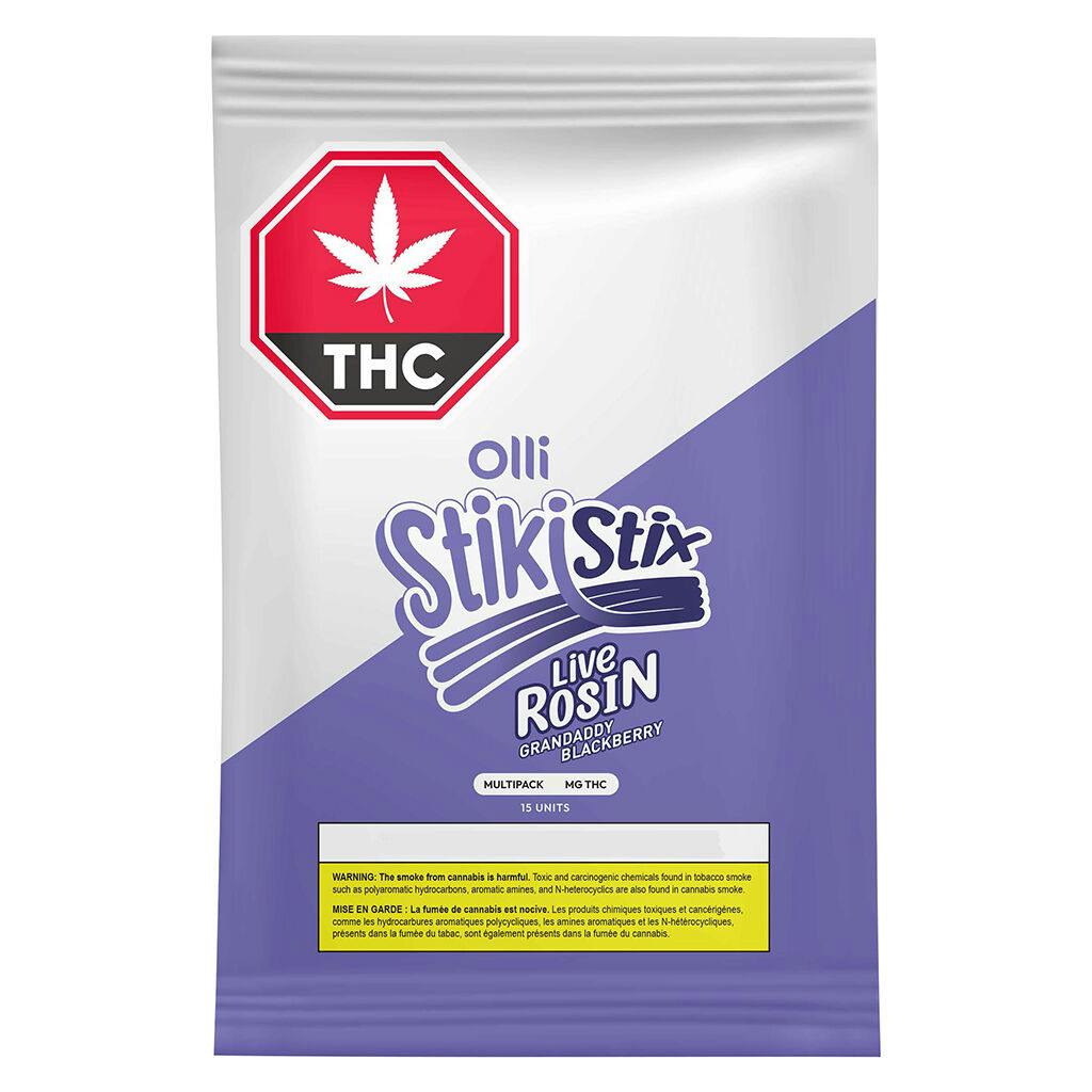 StikiStix - 100 THC Multipack Live Rosin Grandaddy Blackberry - 10x1 ...