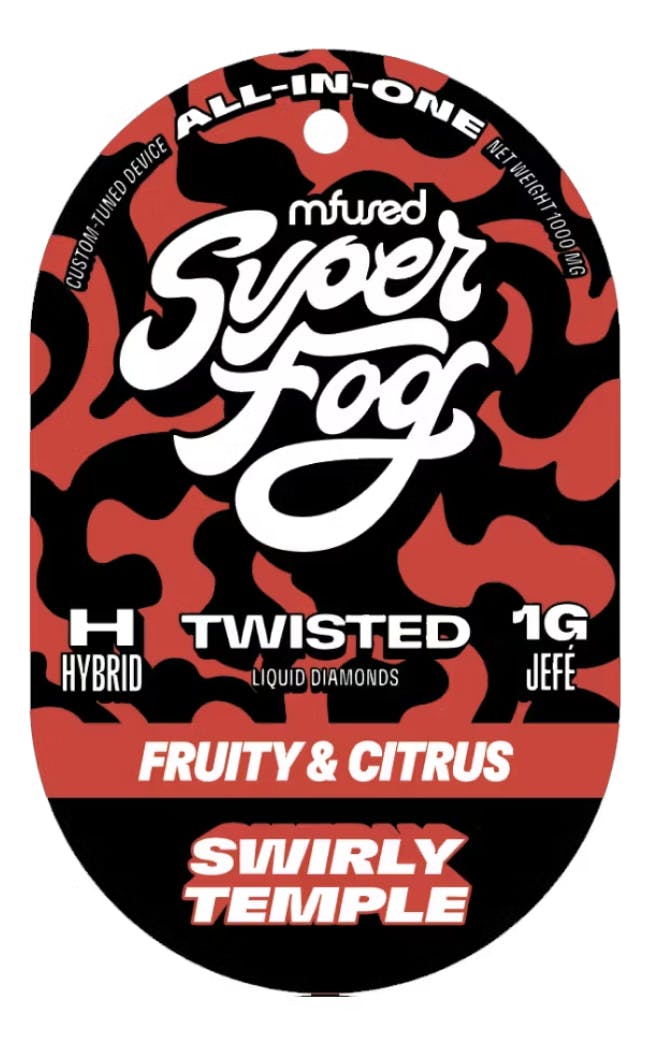 The Flowery NY | SUPER FOG Swirly Temple 1g Disposable Vape