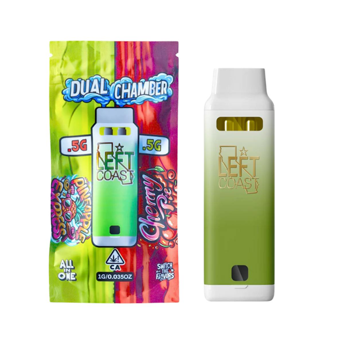 Left Coast | Pineapple Express x Cherry Pie | Dual Chamber All-In-One ...