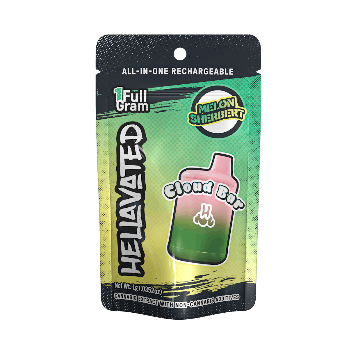 Melon Sherbert Cloud Bar Rechargeable Disposable | 1g 1g Vaporizers ...