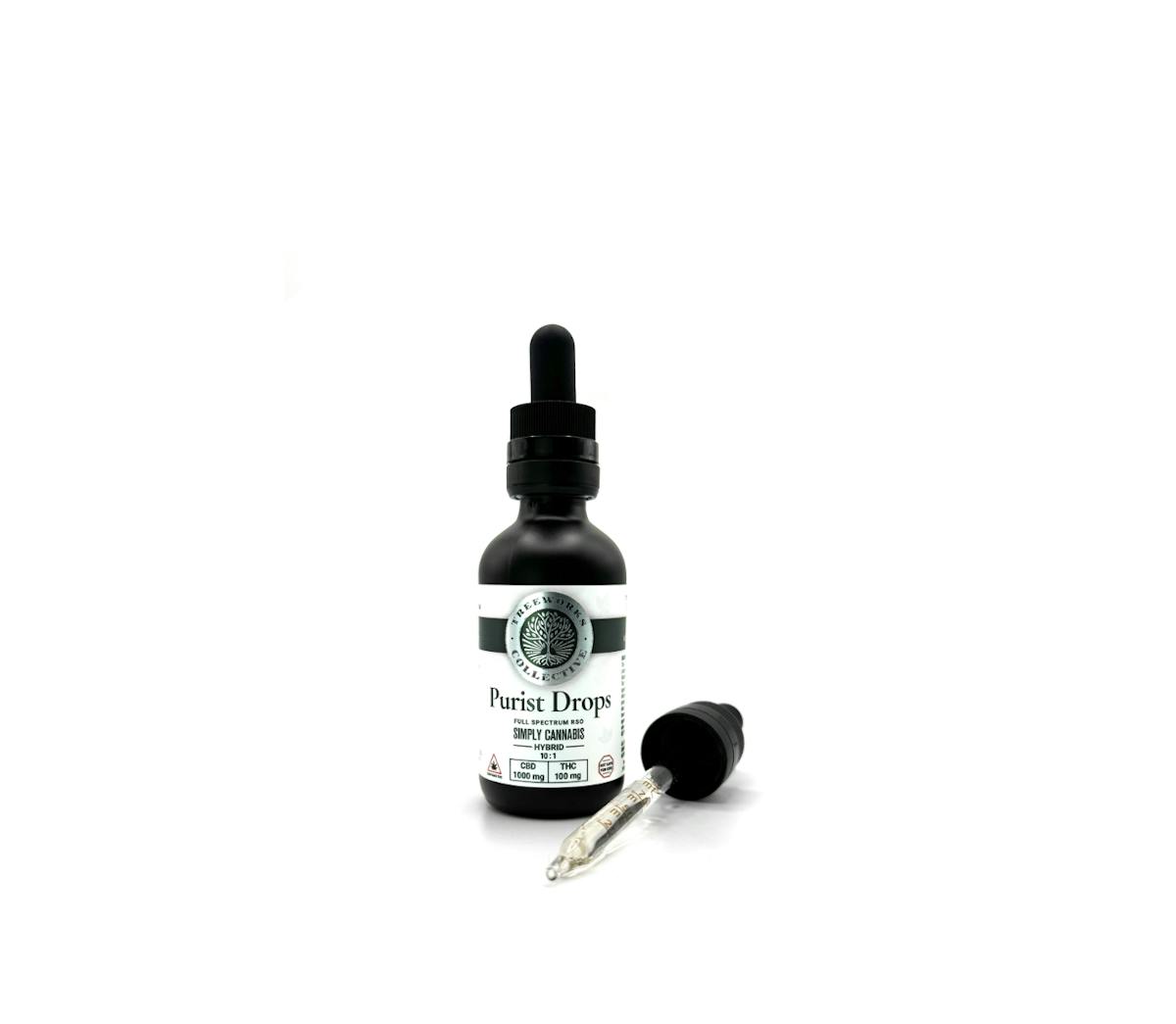 Treeworks 10:1 Purist Drops 100mg (CBD:THC) .1g Tinctures | Treeworks