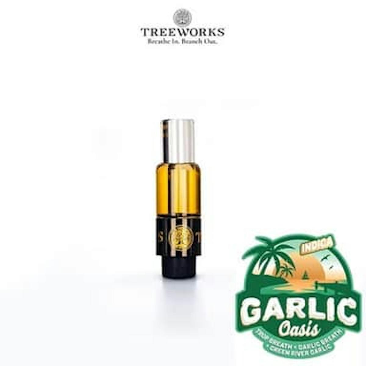 Treeworks Garlic Oasis 0.5g Live Rosin Cartridge .5g Vaporizers | Treeworks