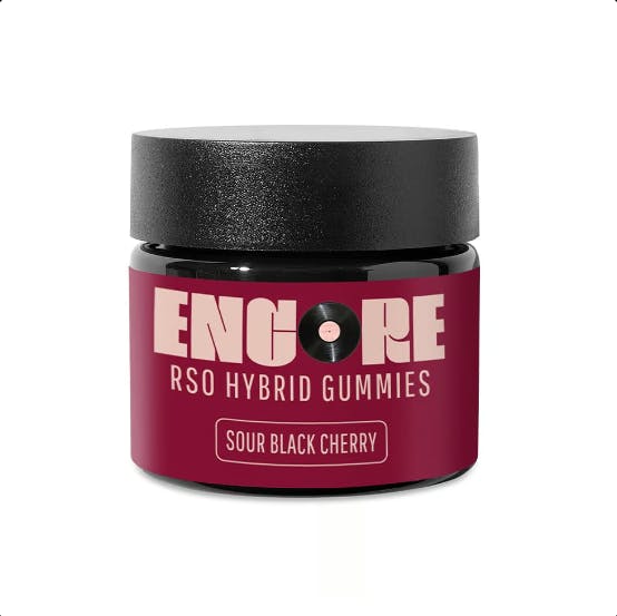 Encore Sour Black Cherry 10pk RSO Gummies 100mg