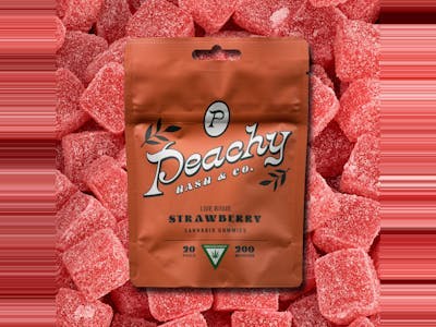 Peachy Hash & Co | Edible | Gummies | Hash Rosin | Strawberry | 200mg