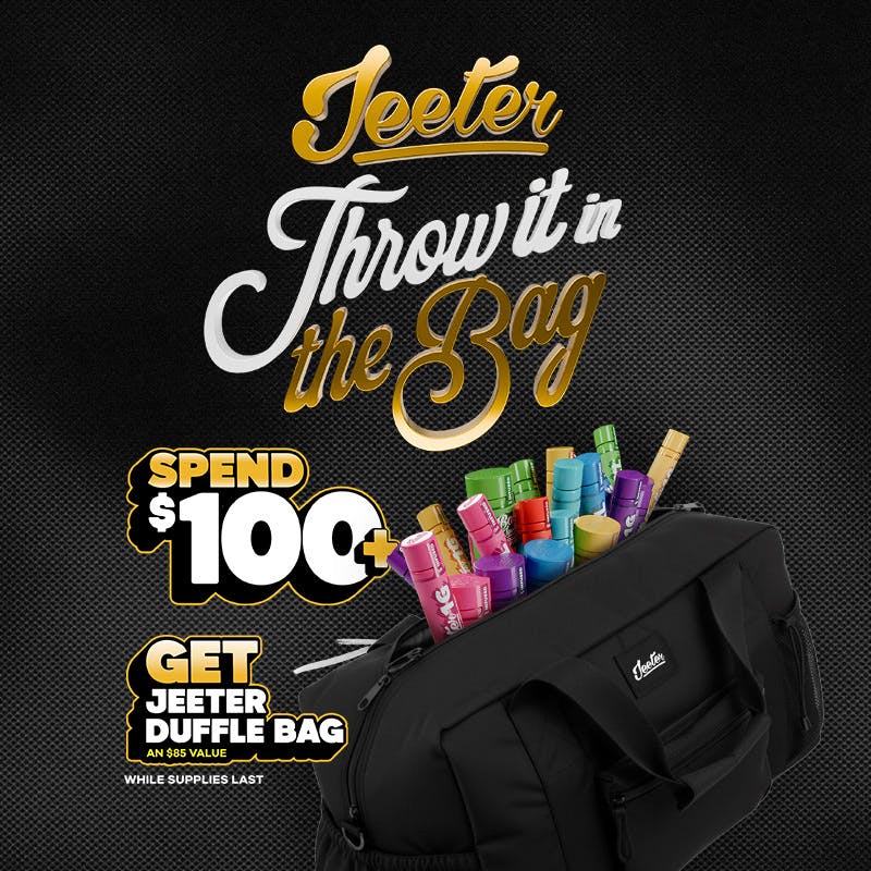 Jeeter Essential Duffle Bag by Jeeter | Buy Online | Treehouse Cannabis ...