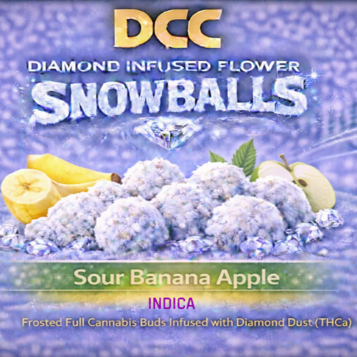 DCC Snowballs Sour Banana Apple 3.5g 1/8oz Flower | DCC Flower
